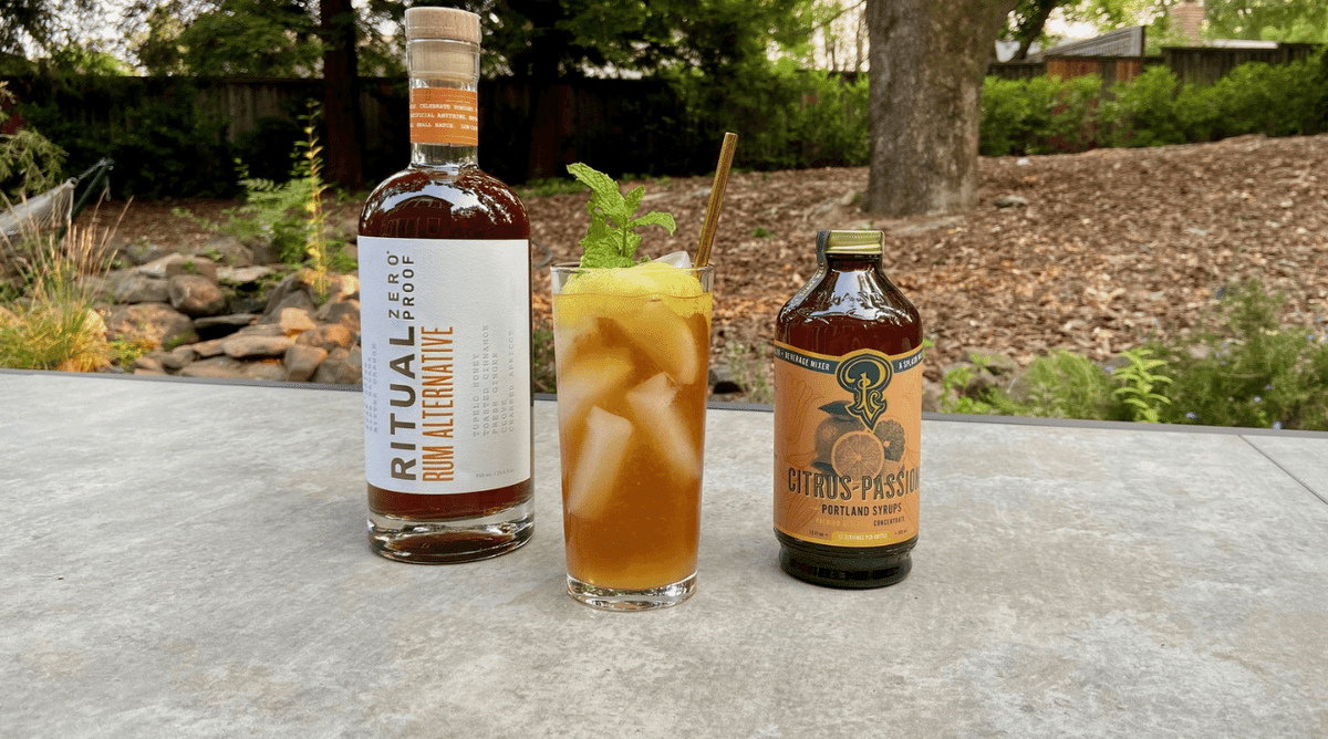 Non-Alcoholic Passionfruit Rum Punch Cocktail / Mocktail Recipe – The ...