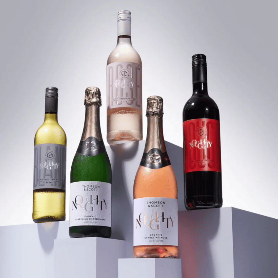 Noughty Non-Alcoholic Wine Sampler | Red, White, Sparkling & Rose – The ...